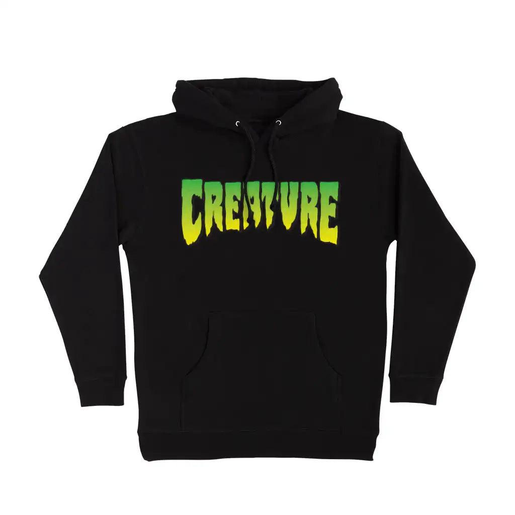 Creature Logo Heavyweight Pullover Hoodie Black – Money Ruins Everything